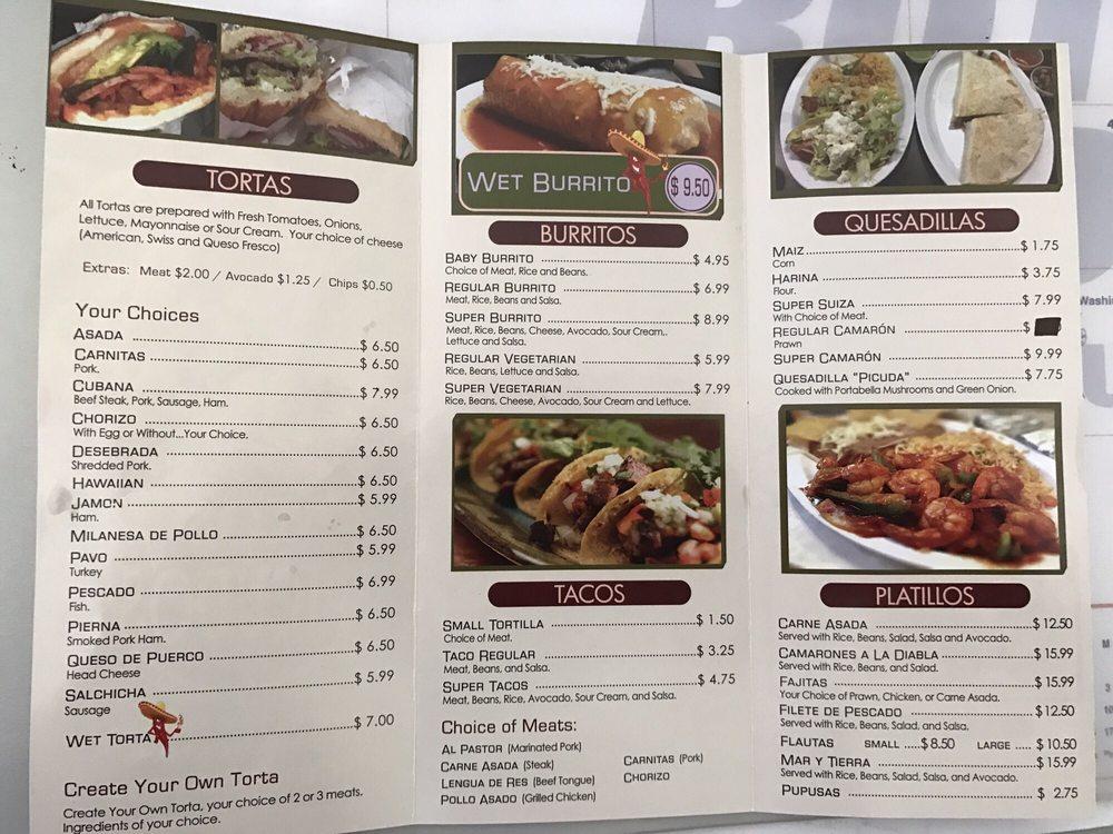 Carta del restaurante Tortas Y Taqueria Los Picudos, San Pablo