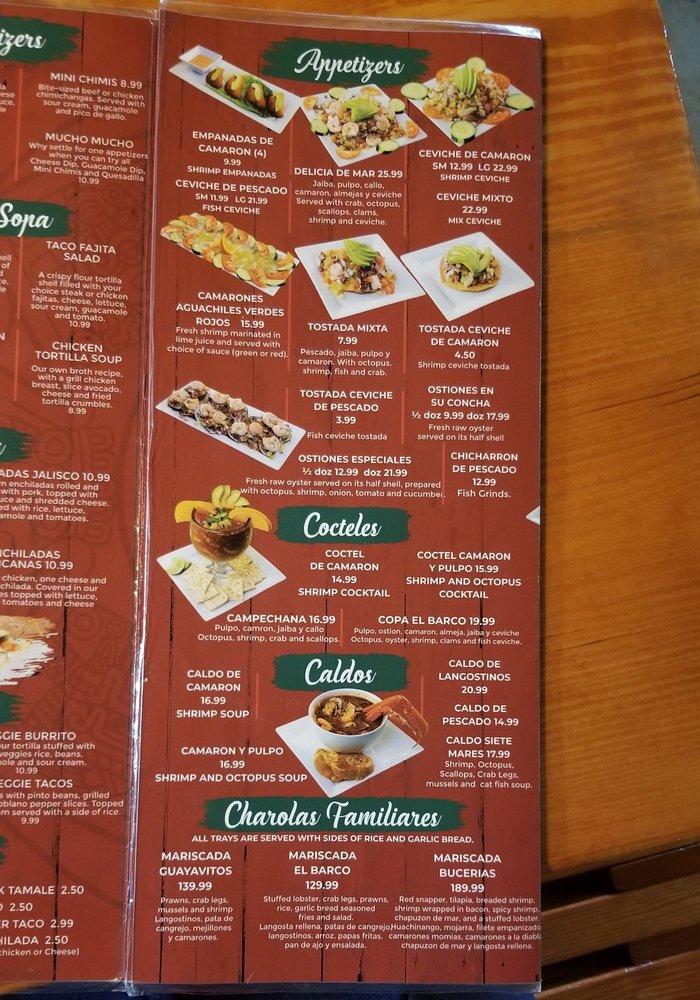 Menu at El Barco Mexican Restaurant, Columbus, W Broad St