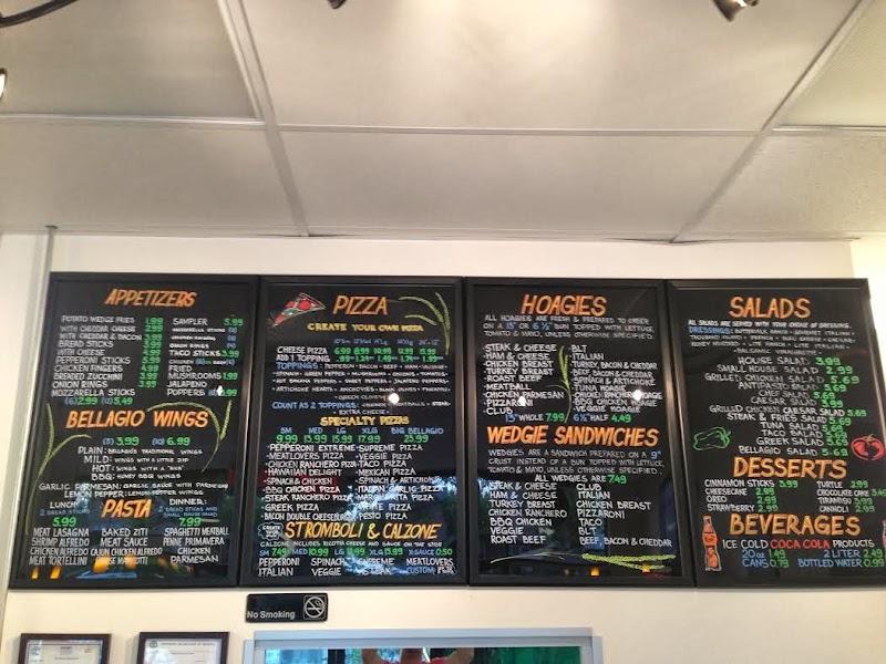 Menu at Bellagio Pizza & Subs pizzeria, Nashville, 114B 29th Ave N