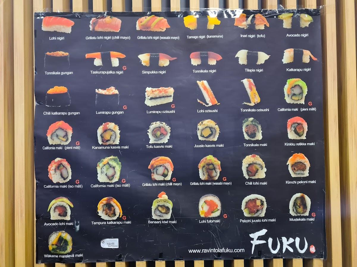 Menu at Fuku Supreme restaurant, Espoo