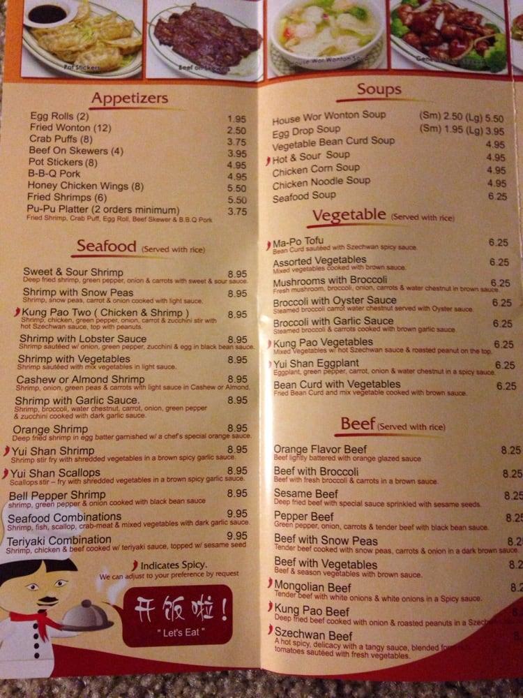 Menu at New Asian Kitchen restaurant, Phoenix