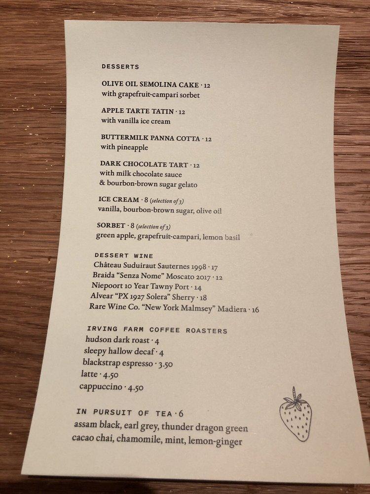 Menu at Small Batch pub & bar, Garden City