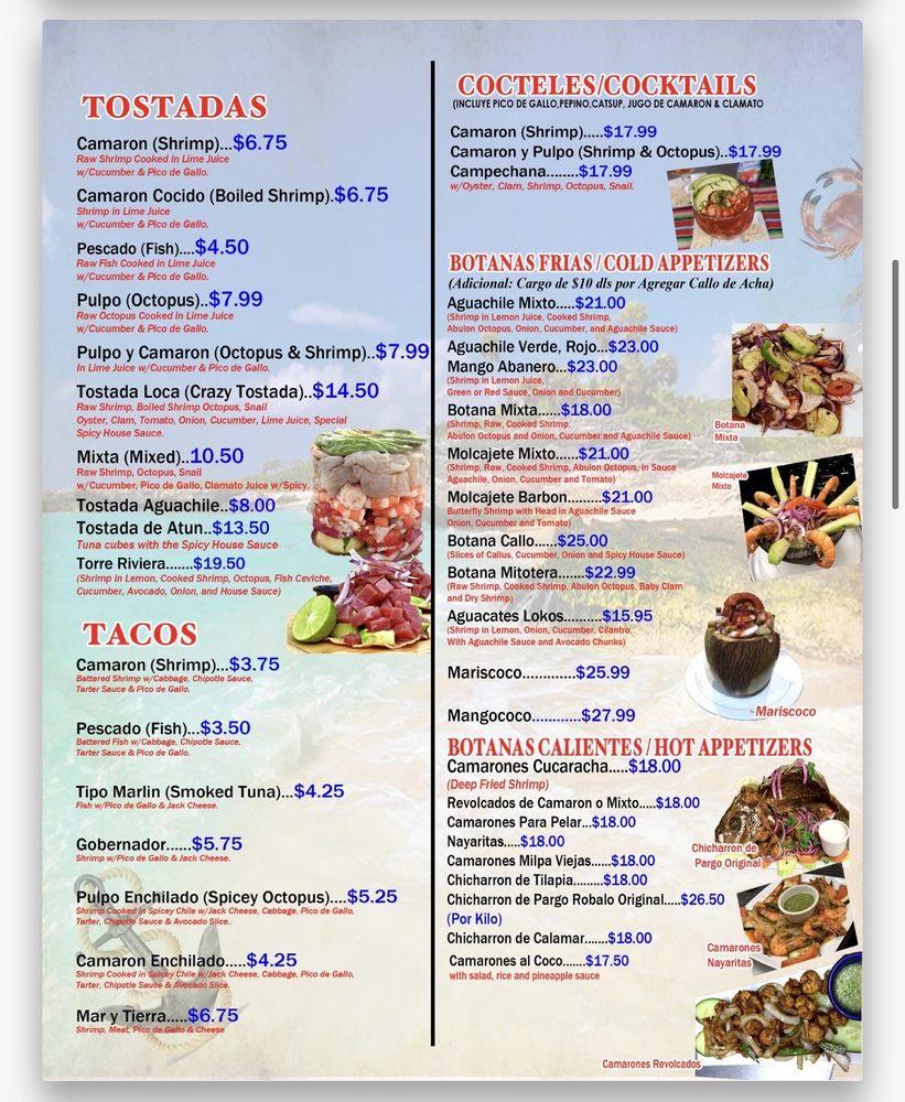 Menu at Castañedas Mexican Food restaurant, San Diego, 342 Euclid Ave ...