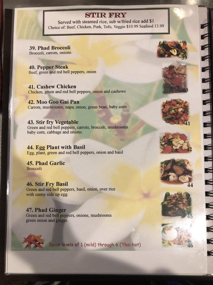 Menu at Asian Cafe, Fort Smith