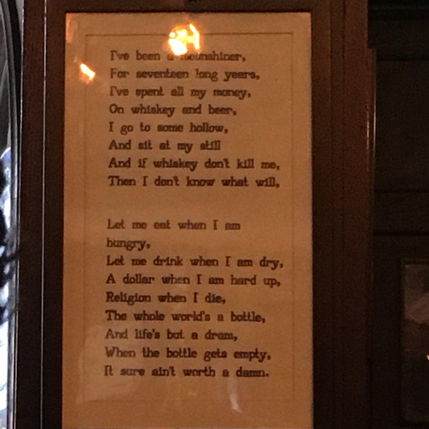 Menu at Kilderkin pub & bar, Edinburgh