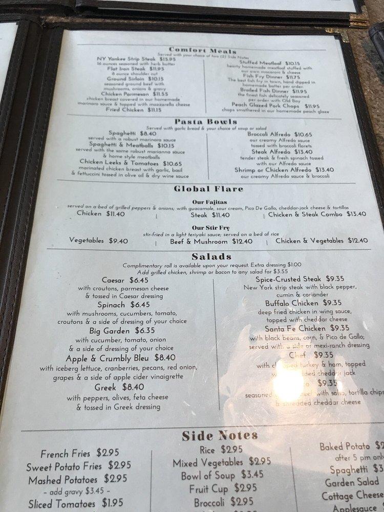 Menu at Jelly Beans restaurant, Painted Post, 319 S Hamilton St