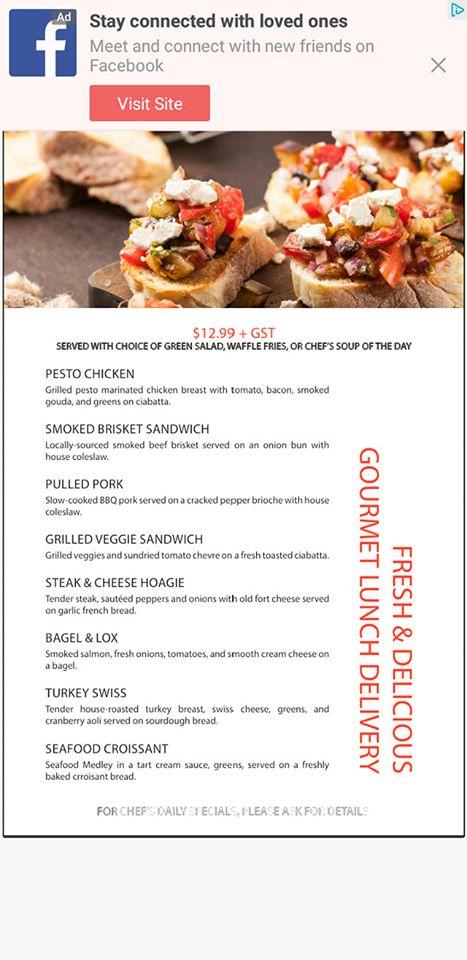 Menu at The Grill boys restaurant, Westlock