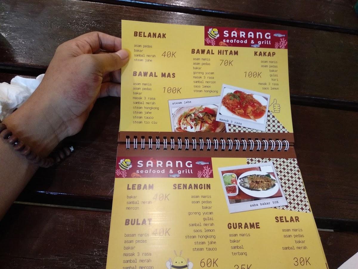 Menu at Restaurant Sarang Rasa Batam, Batam