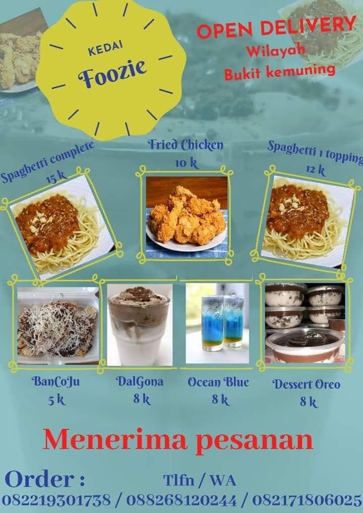 Menu at Rivika Zamri cafe, Bukit Kemuning