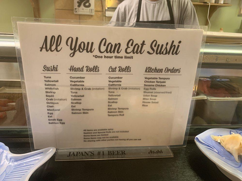 Menu at Light & Healthy Sushi Bar, Santa Clarita