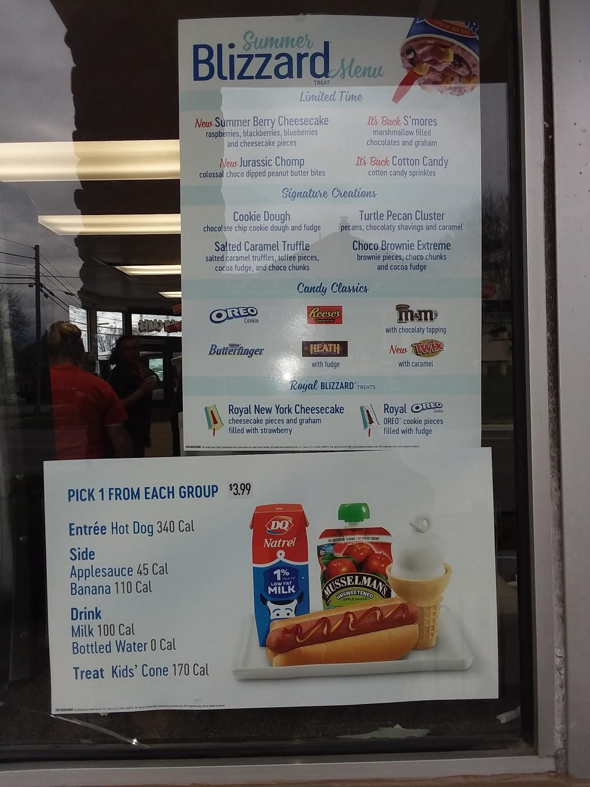 Menu at Dairy Queen fast food, Circleville, 702 S Court St