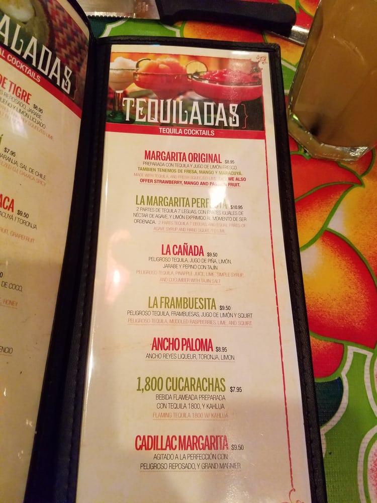 Menu at Guelaguetza Restaurant, Los Angeles, W Olympic Blvd