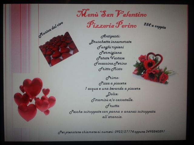 Menu at Pizzeria Perino, Trapani