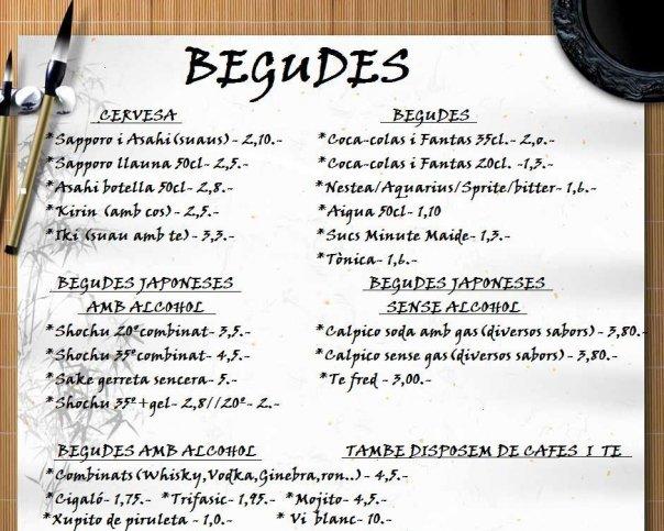 Menu at Restaurante Okaeri, Reus