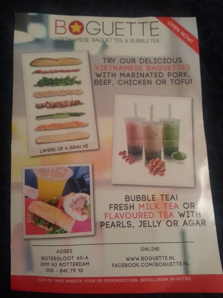 Menu au Boguette, Rotterdam