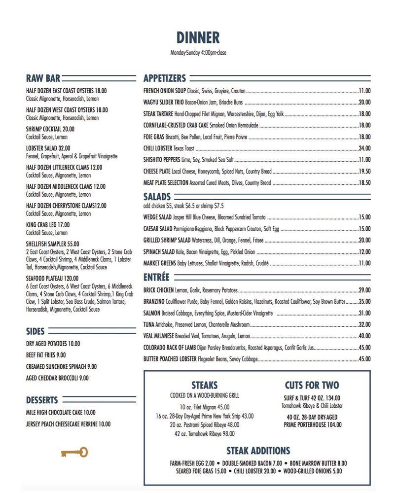 Menu at Classified pub & bar, Newark