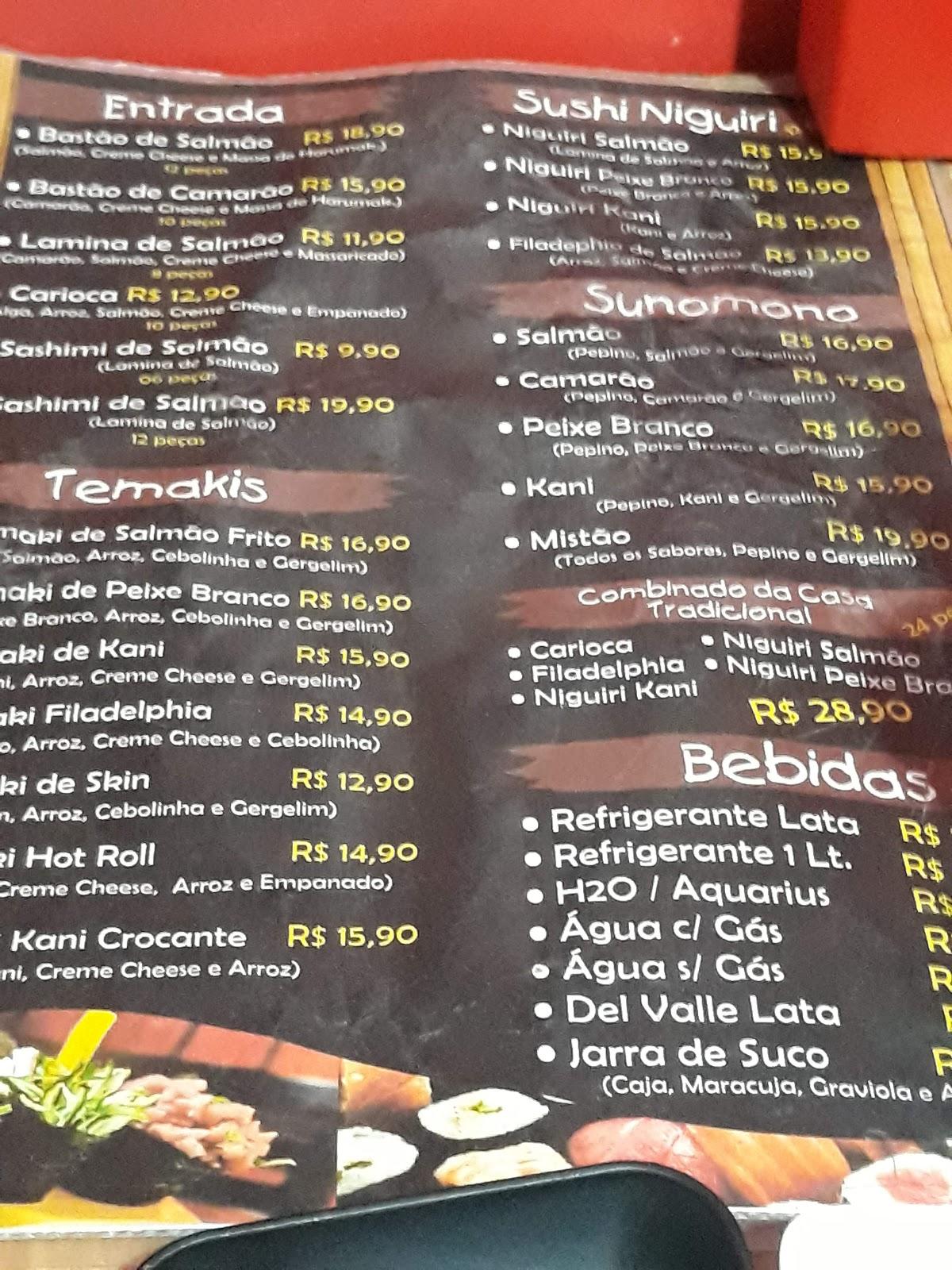 Menu at Kami Select restaurant, Recife