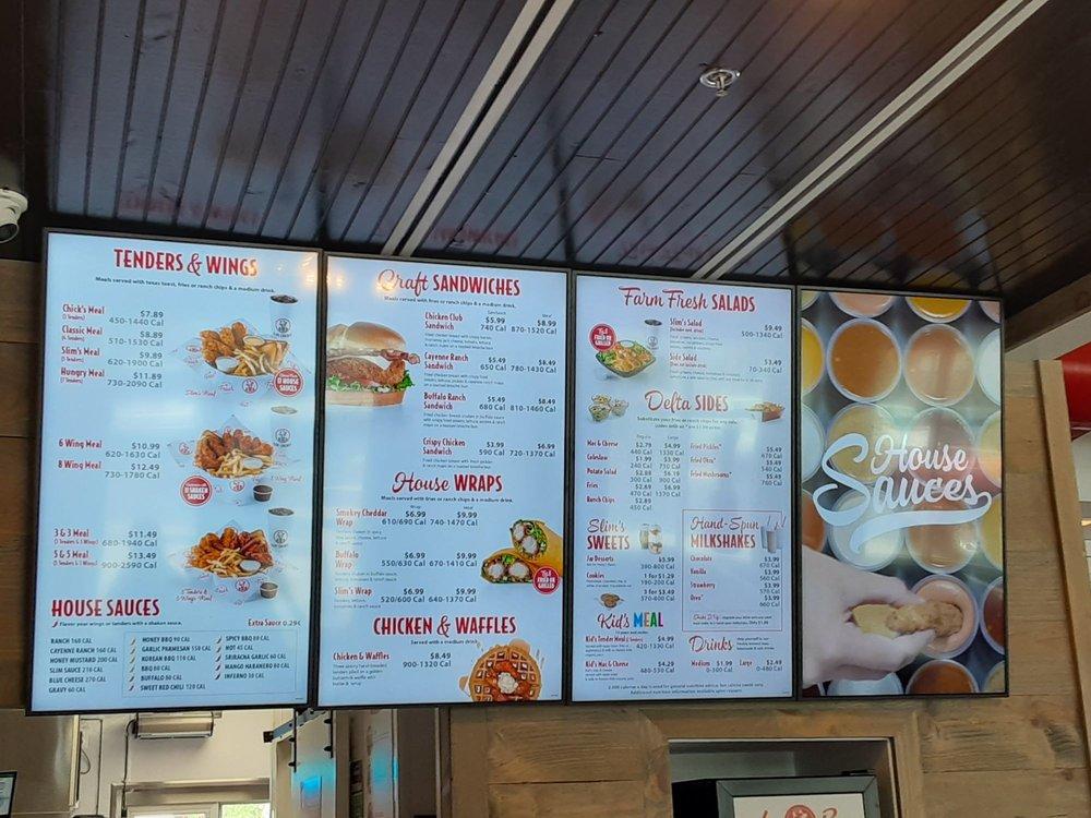 Menu at Slim Chickens desserts, Bowie