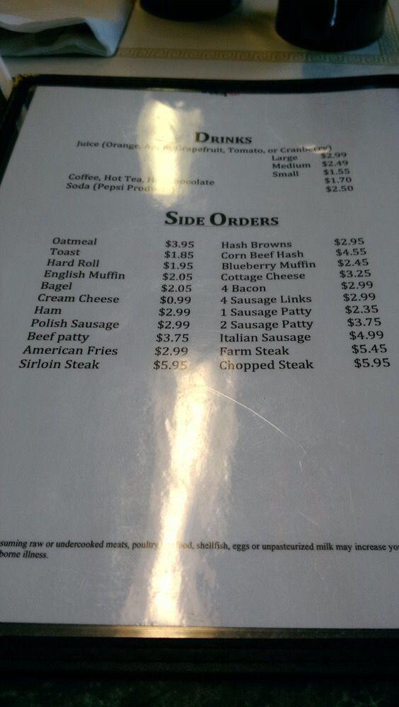 Menu at Two Brothers restaurant, Milwaukee