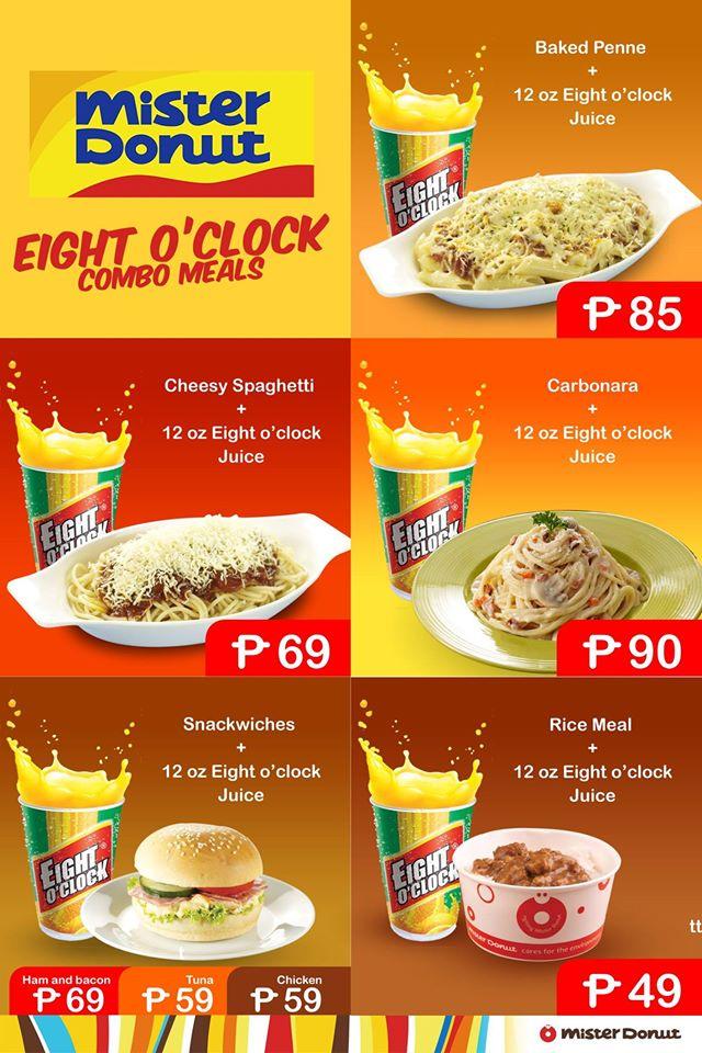 Menu at MISTER DONUT BAGUIO CENTERMALL, Baguio