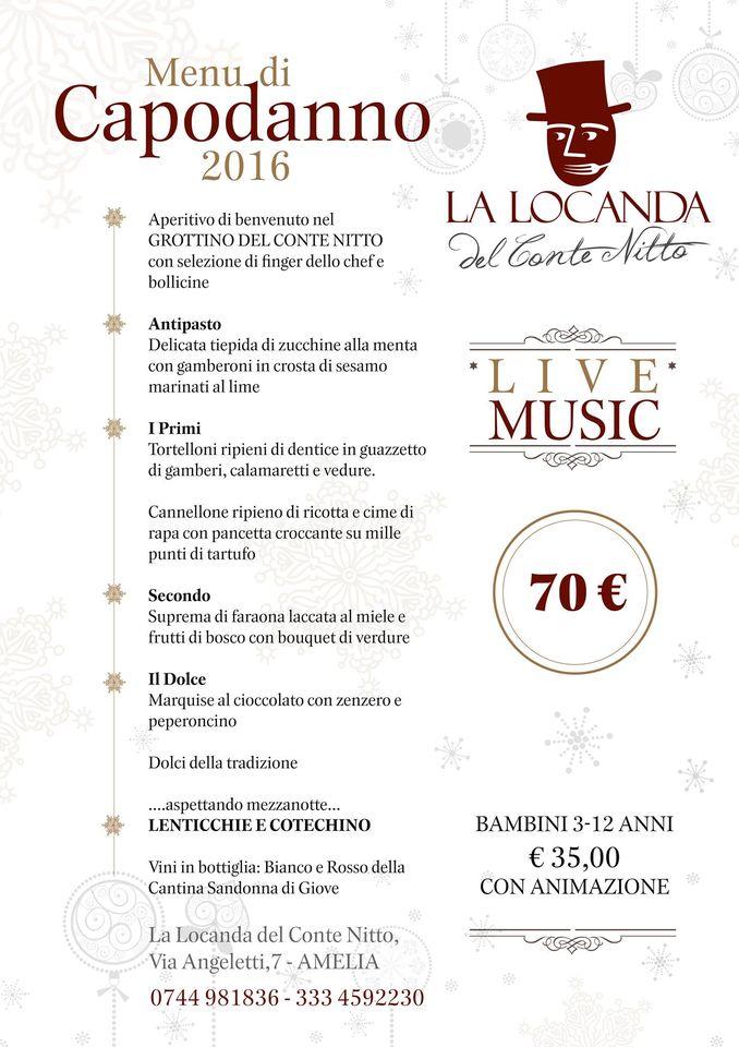 Menu da Ristorante La Locanda Del Conte Nitto, Amelia