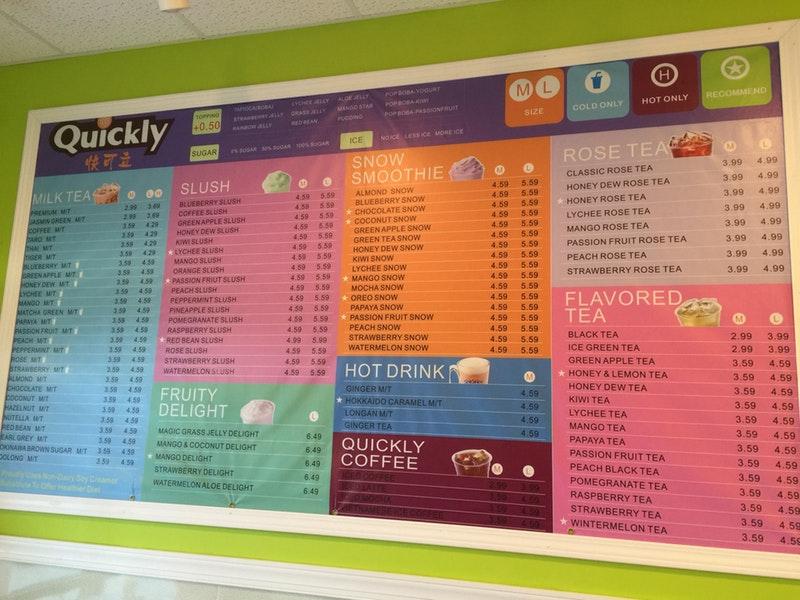 Menu at Quickly pub & bar, Morrisville