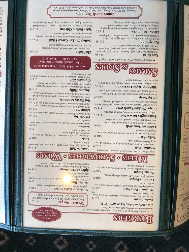 Menu at The Pantry restaurant, Santa Maria, 726 S Broadway
