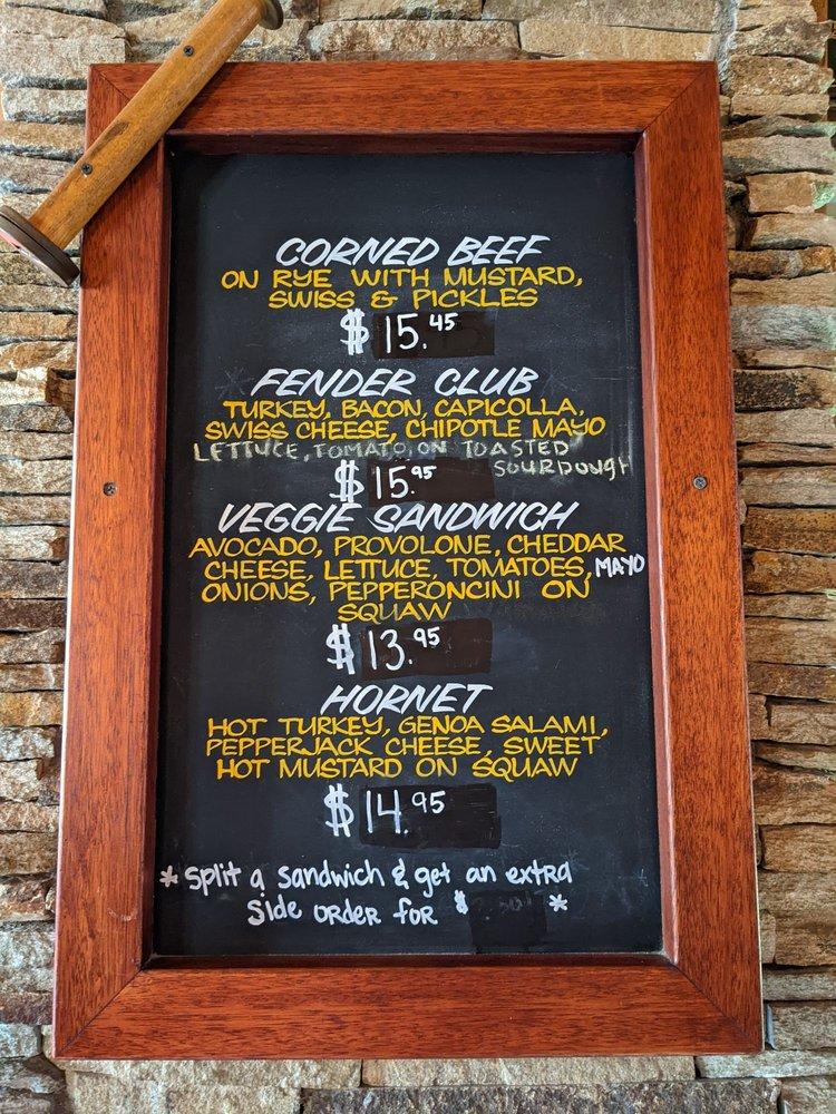 Menu at Roscoe's Famous Deli restaurant, Fullerton