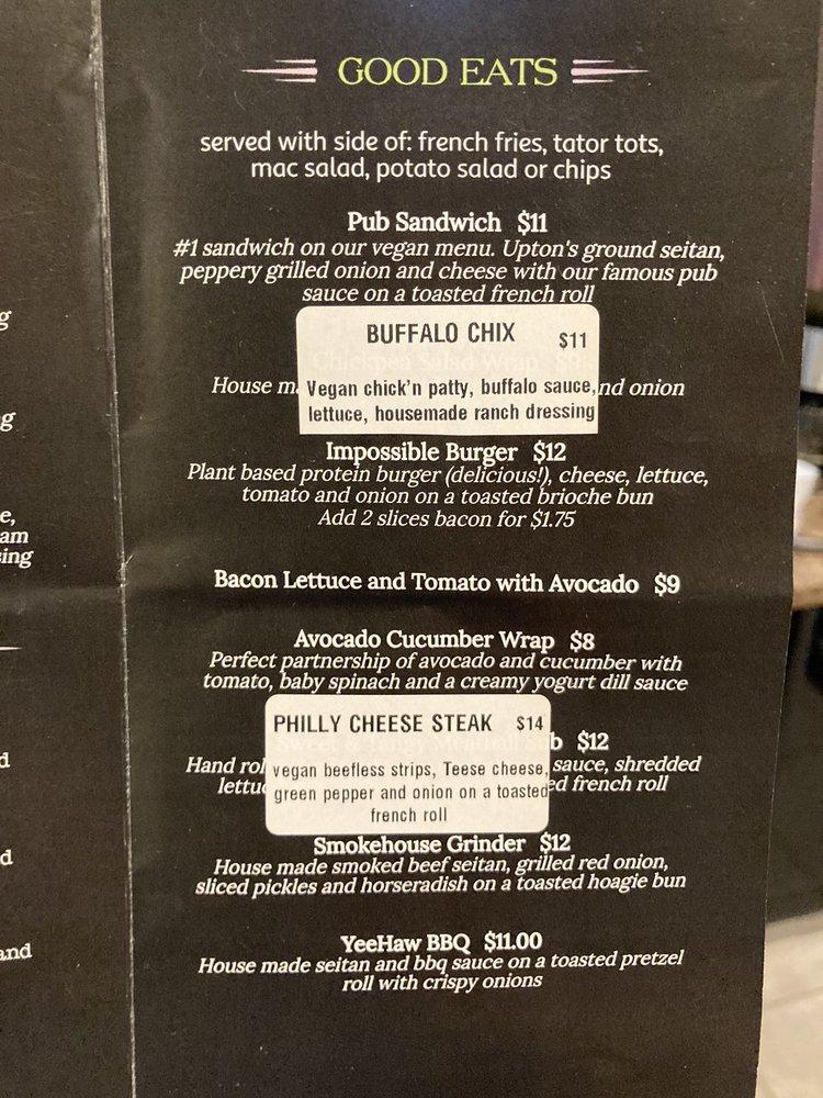 Carta de Tiger Lily Café, Chesterton