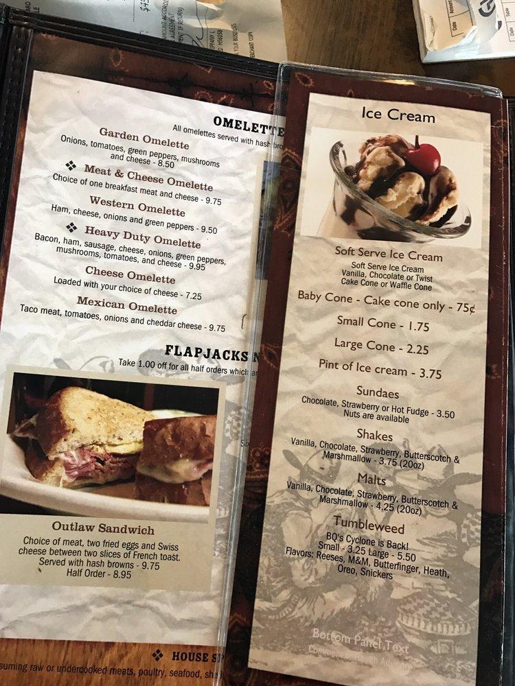 Menu at Outpost Café cafe, Lusk