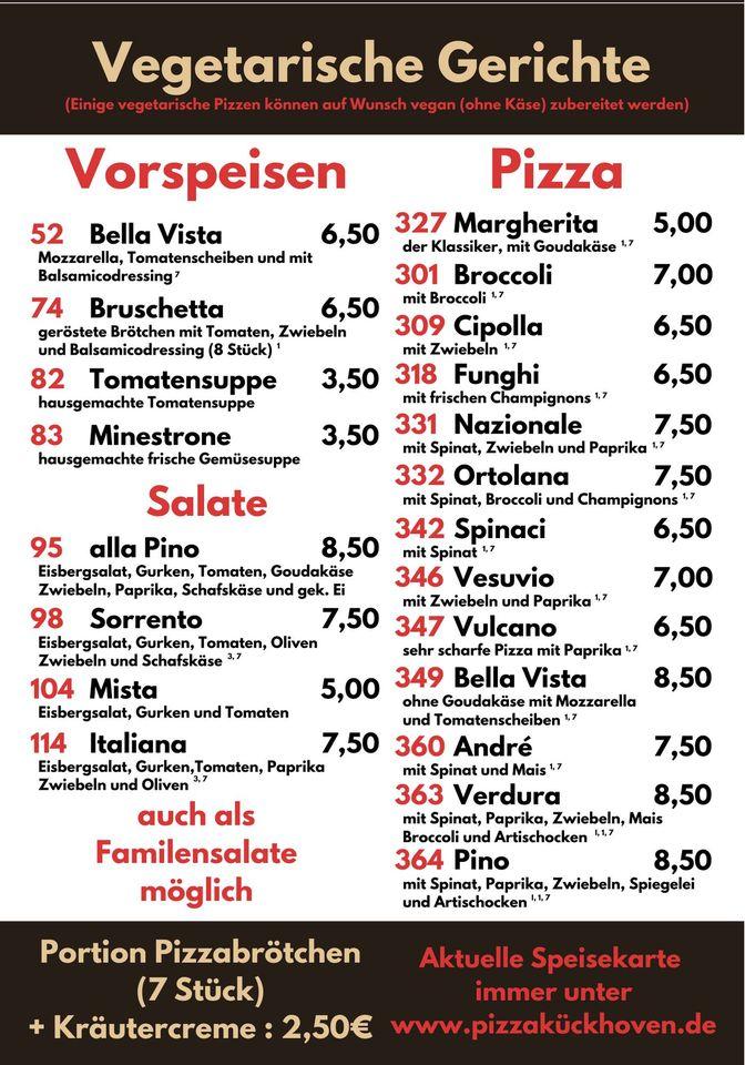 Menu at Pizzeria da Michele Erkelenz Kückhoven, Erkelenz