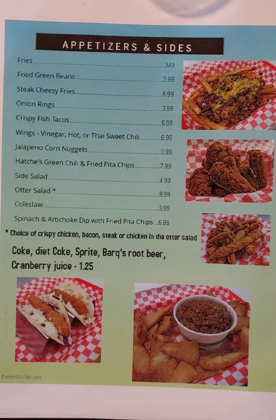 Menu at Crazy Otter pub & bar, Port Hadlock-Irondale