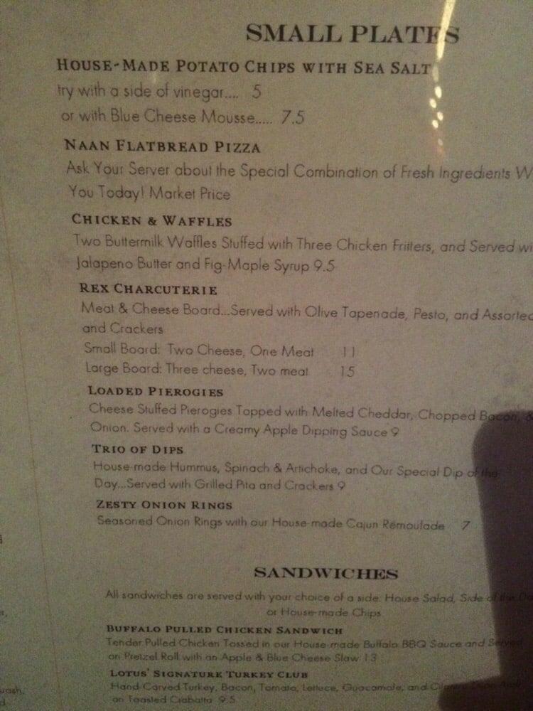 Menu at The Rex pub & bar, Leonardtown