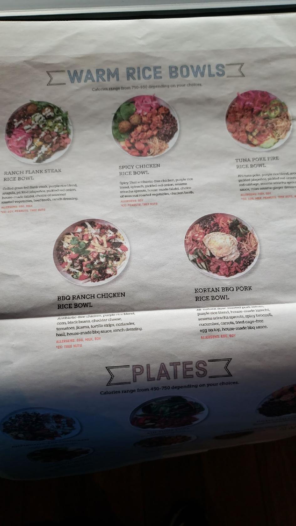 Menu at CoreLife Eatery restaurant, Lancaster, Fruitville Pike Suite 1