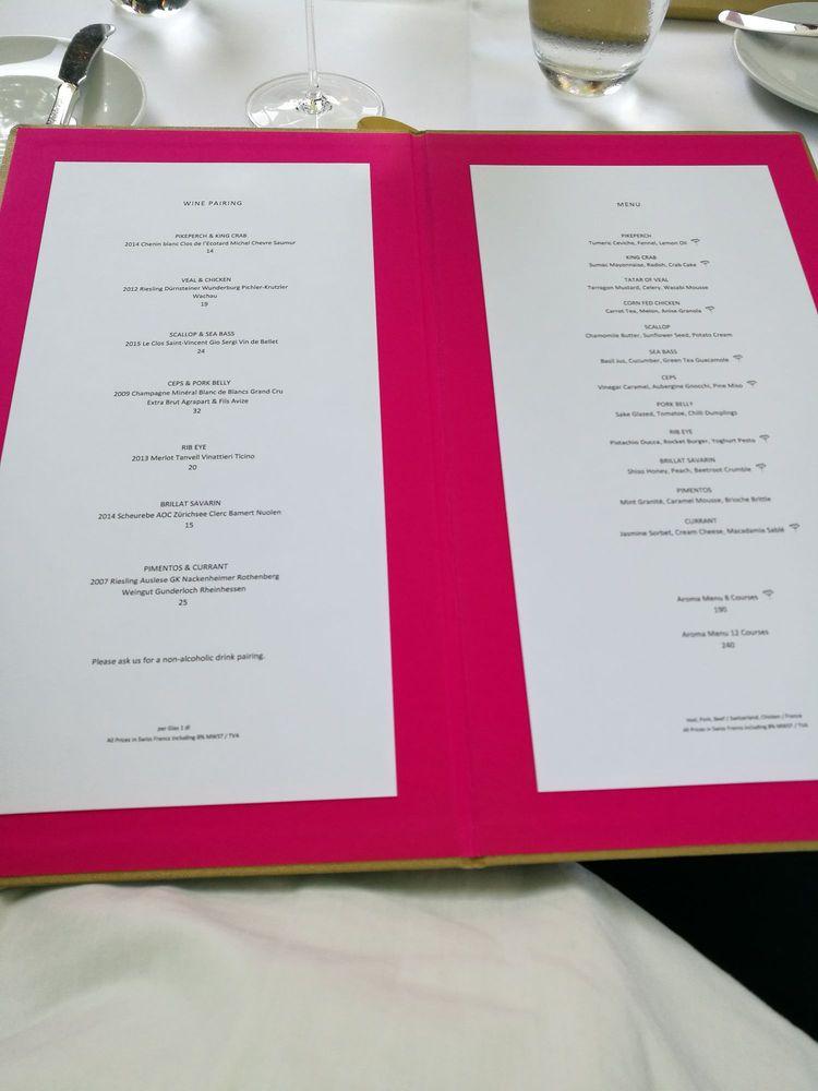 Menu da Restaurant Stucki - Tanja Grandits, Basilea