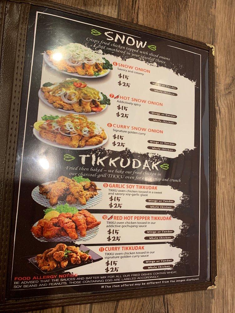 Menu at Choong Man Chicken Germantown restaurant, Germantown