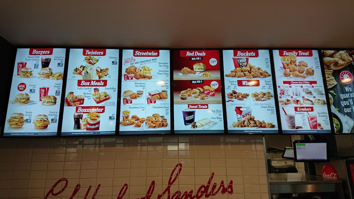 Menu at KFC Piketberg restaurant, Piketberg, Cnr N7 & R44