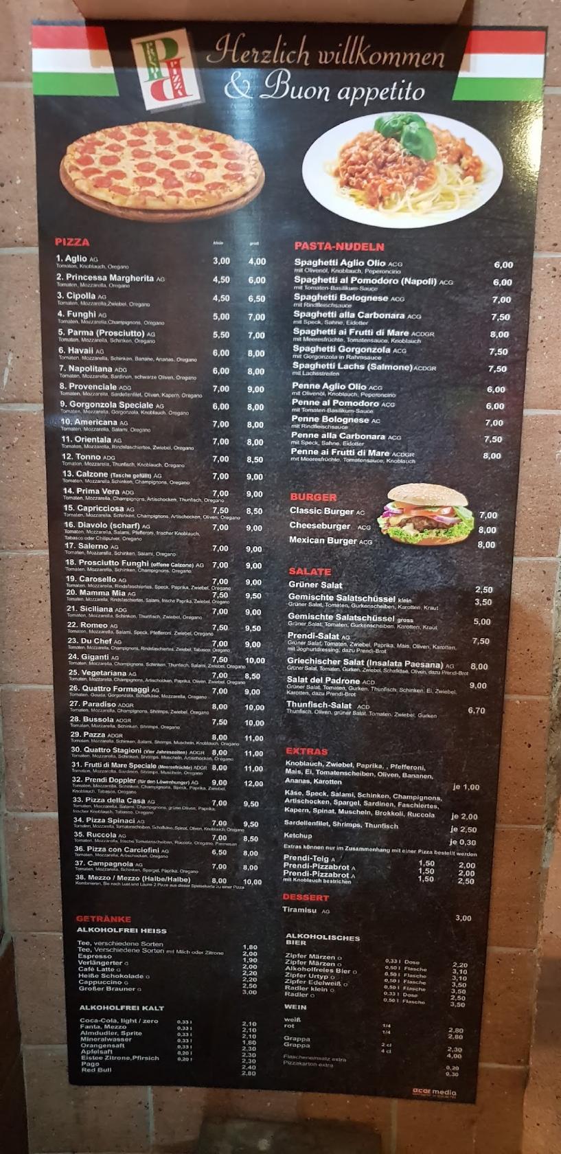 Speisekarte von Leone pizza, Innsbruck, Ing.-Etzel-Straße 5