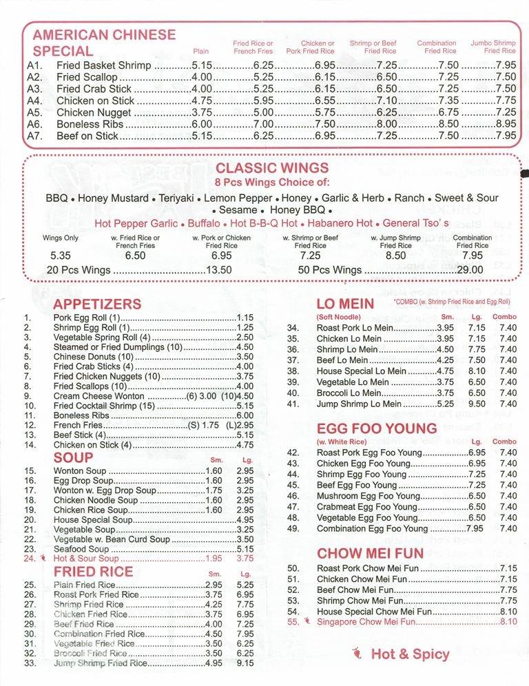 Menu at Best Wok restaurant, Poplarville