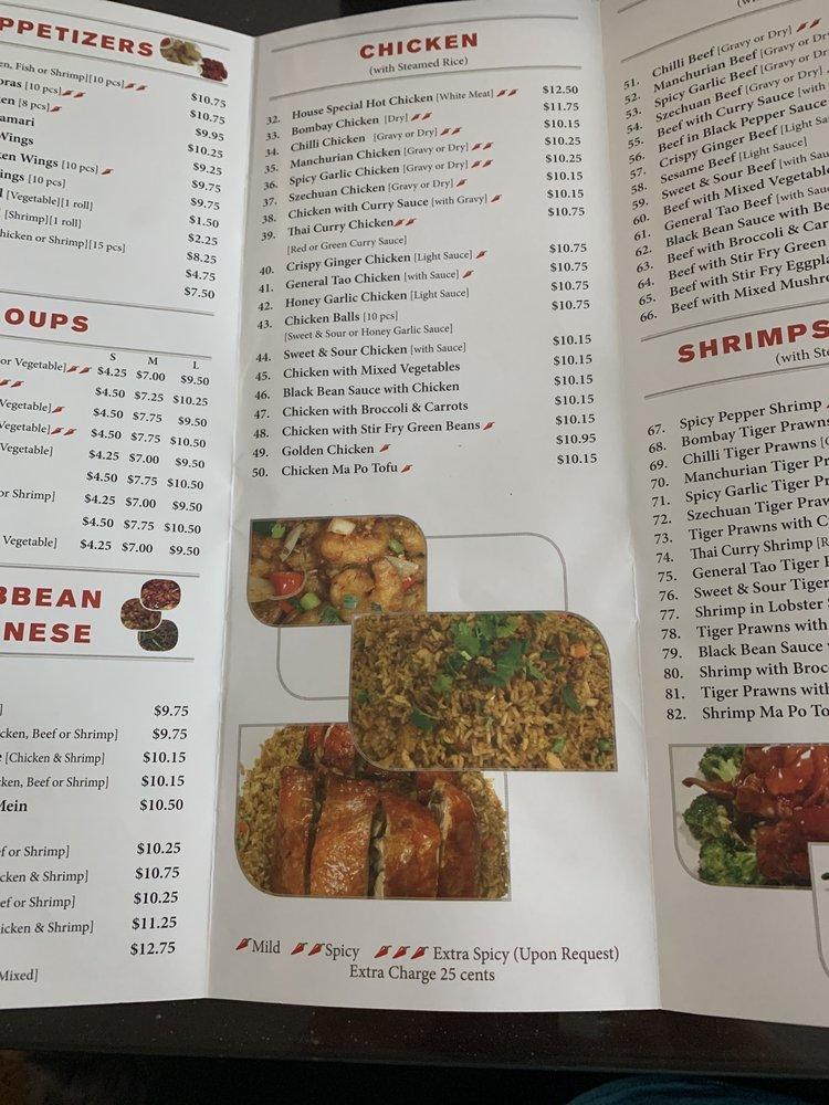 Menu at Golden Taste restaurant, Toronto