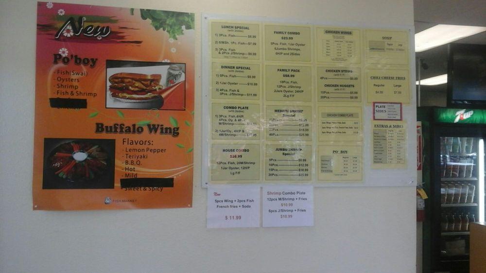 Menu at Joy Fish Market restaurant, Moreno Valley, Perris Blvd E414