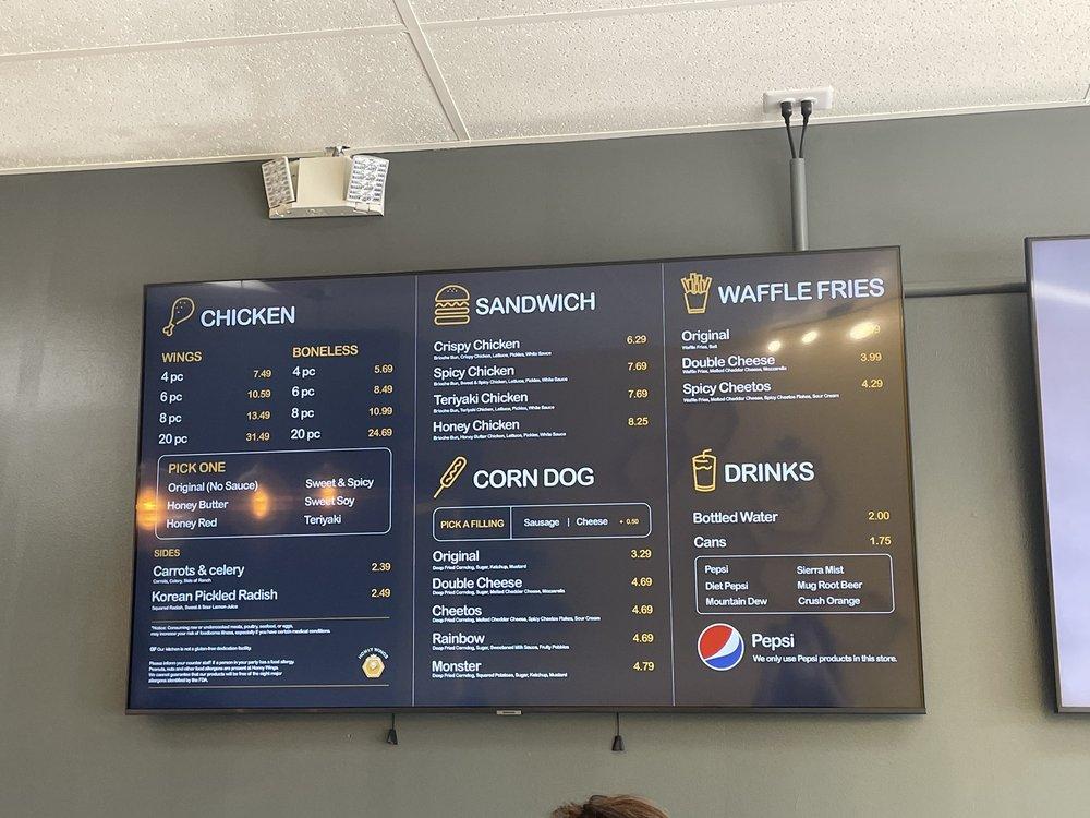 Menu at Honey Wings restaurant, Rochester Hills