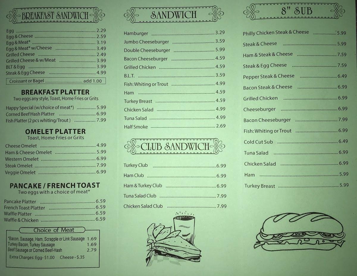 Menu at Joy's Kitchen restaurant, Oxon Hill, 805 Southern Ave SE