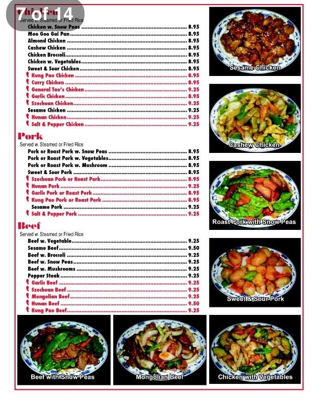 Menu at Tea Palace restaurant, Pueblo, 46 E Dunlap Dr