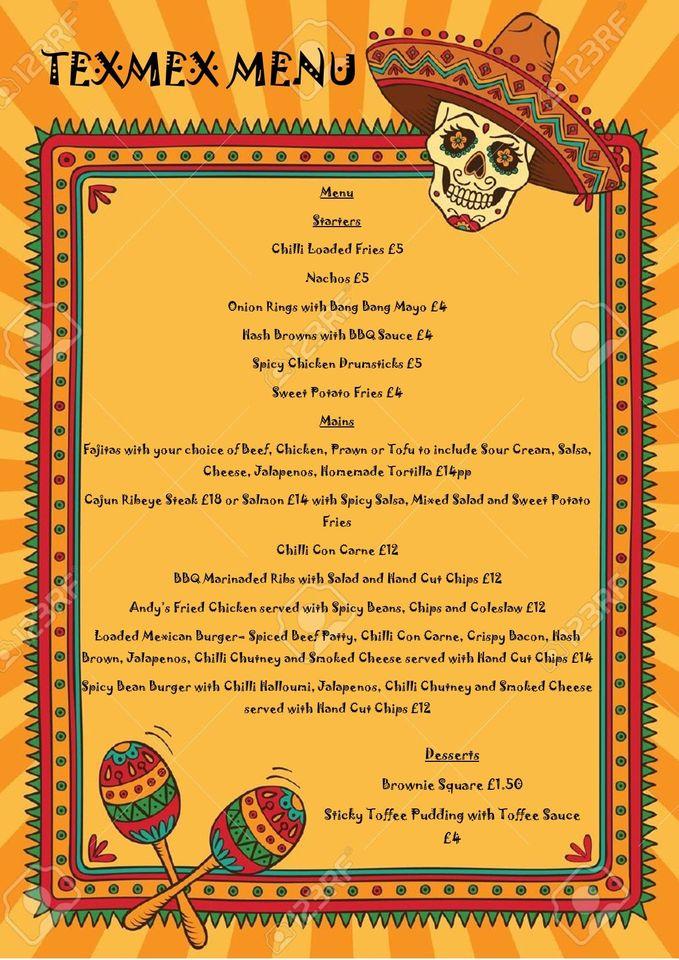 Menu at The Five Bells pub & bar, Chailey