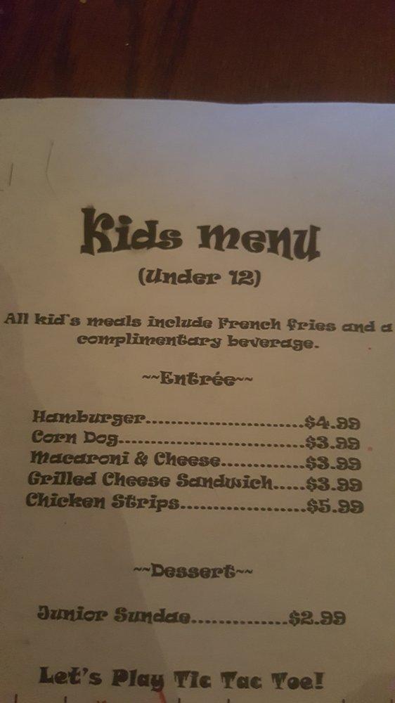 Menu at Mountain Jacks Steakhouse, Lafayette
