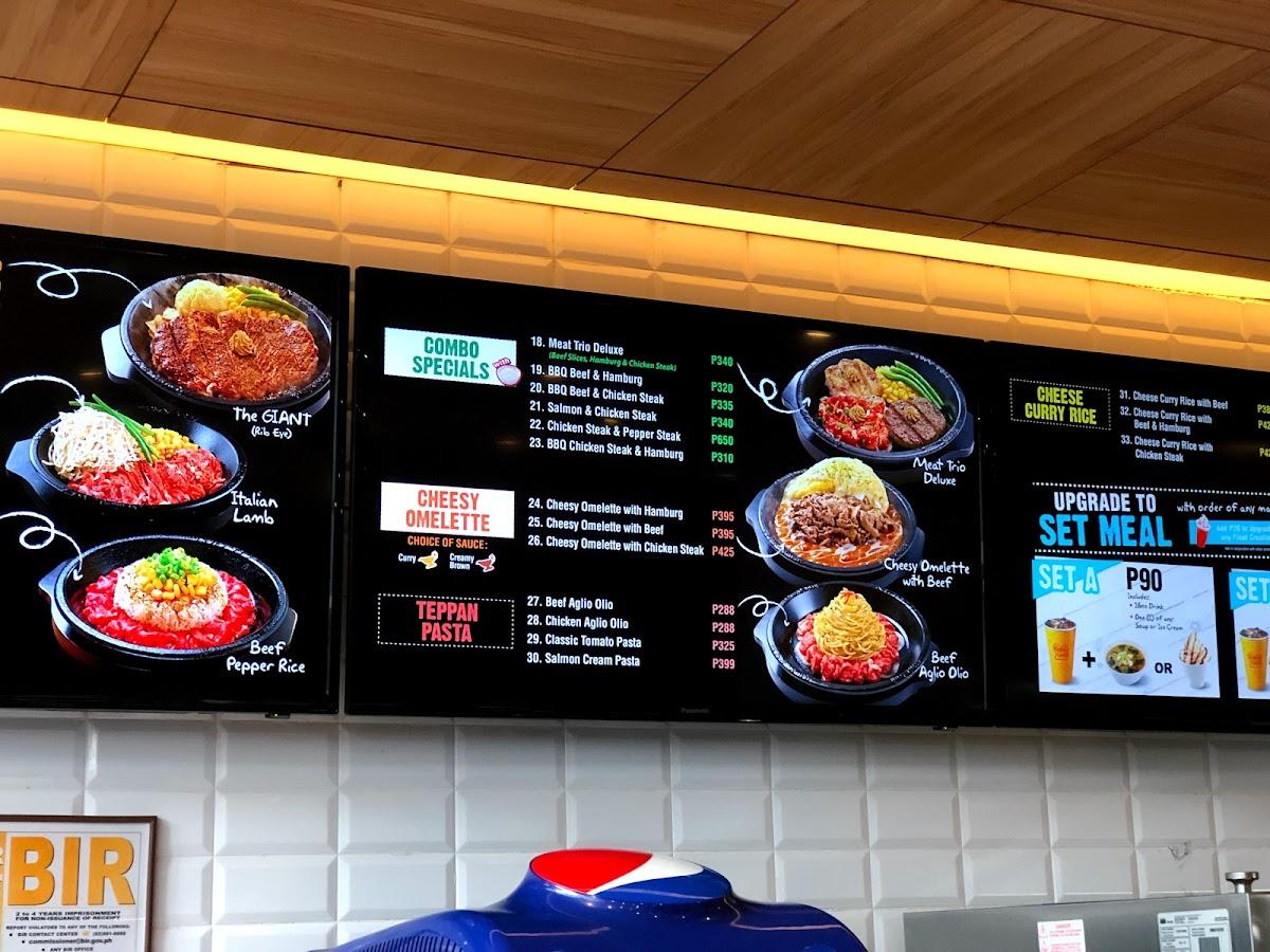 Menu at Pepper Lunch restaurant, Lipa, SM City Lipa