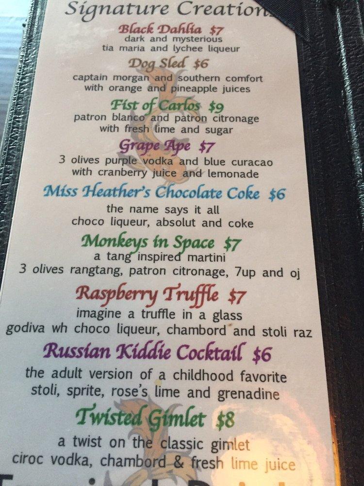 Menu at Atomic Koi Cocktail Lounge pub & bar, Fitchburg