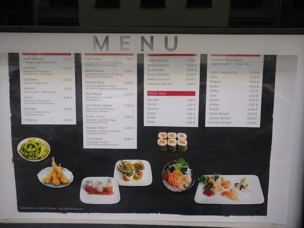 Speisekarte von Le's Sushi Bar, Mannheim