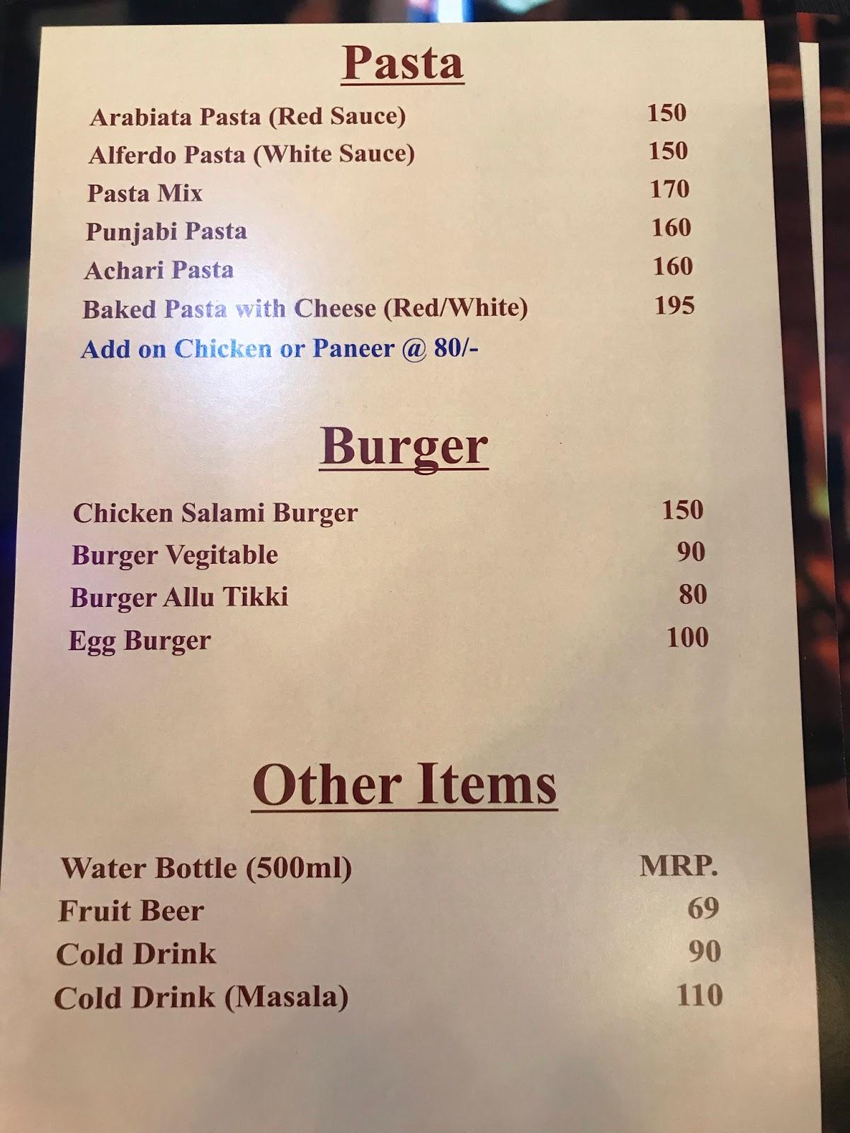 Menu at Snug Cafe & Restaurant Owned by Alluring Group of Company’s ...